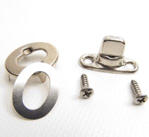 turn buttons, common sense fastener, eyelets, clinch plates & stainless steel mounting screws - 10 of each piece