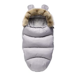 baby sleeping bag winter keep warm baby stroller bunting bags for 0-3 year-old universal baby stroller sleeping bag footmuff outdoor thick warm infant stroller sleeping blanket (gray) (fysd-18-1129)