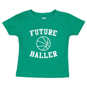 tees & tails future baller basketball player baby infant toddler tee shirt (assorted colors)