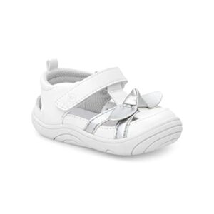 stride rite 360 girls mila sandal, white, 3 infant us