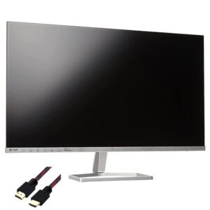 hp m27fq qhd monitor - 2h4b5aa#aba - computer monitor with 27-inch ips display (1440p) - black color - eye-safe - amd freesync technology - hdmi & vga - tilt adjustment + hdmi cable