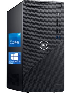 dell inspiron 3891 desktop computer, intel core i5-10400 upto 4.3ghz, 8gb ram, 256gb ssd nvme, ac wi-fi, bluetooth, hdmi, vga, no dvd, sd-card - windows 10 pro (renewed)