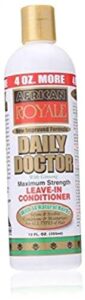 daily doctor maximum strength leave-in conditioner, 12 oz .2 pack