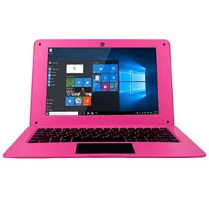 hbestore portable windows 10 10.1inch education laptop notebook computer learning laptop netbook for kids men women (3gb/32gb, pink)