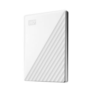 wd 1tb my passport portable external hard drive with backup software and password protection, white - wdbyvg0010bwt-wesn