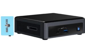 nuc kit-10i3fnkn1 home & business mini desktop black (intel i3-10110u 2-core, 16gb ram, 256gb m.2 sata ssd, intel uhd, wifi, bluetooth, 1xhdmi, sd card, win 10 home) hub, 16gb ram|256gb ssd|win10h