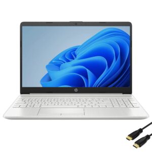 2021 newest hp 15.6inch fhd ips business laptop, 11th gen intel i3-1115g4, 16gb ddr4 ram, 256gb pcie ssd, lightweight, fast charge, bundle with hdmi, windows 10 home, silver, 16gb | 256gb ssd