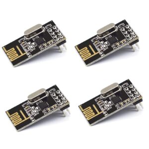 2.4 ghz wireless rf transceiver module, dip-8, 5mw, 7dbm, 150~240 m, pcb antenna, compatible with nrf24l01+, pack of 4