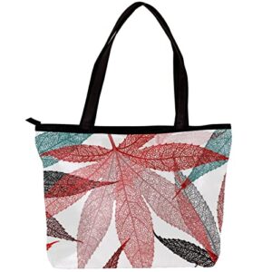 tote bag women satchel bag handbag stylish tote handbag for women hobo bag fashion crossbody bag, modern pattern vintage maple leaf