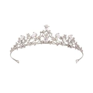 aybal hairpin crystal ziron bridal crown wedding crown princess hairhoop hairband hair jewelry wedding headdress for women girl decor