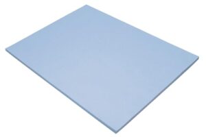 pacon tru-ray construction paper, 18-inches by 24-inches, 50-count, sky blue (103080)