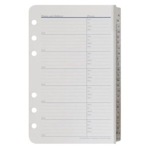 franklincovey - address/phone tabs - expansion for planners (compact)