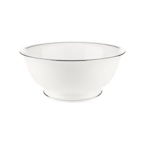 lenox serving bowl federal platinum large, white