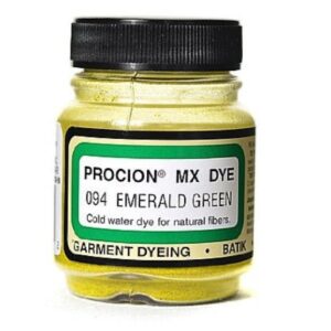 jacquard procion mx dye emerald green 2/3 oz