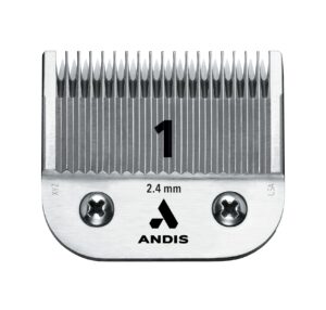 andis 64070 ultraedge carbon-infused steel detachable clipper blade, size 1, 3/32-inch cut length