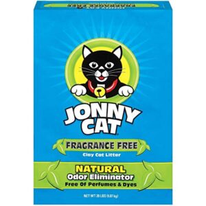 jonny cat fragrance free cat litter bag, 20-pound