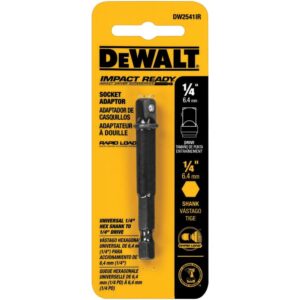 dewalt dw2541ir 1/4-inch hex to 1/4-inch square impact ready socket adaptors