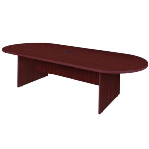 regency legacy 120-inch racetrack conference table with power data grommet- mahogany