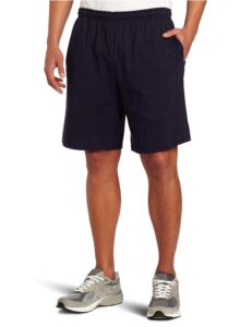 soffe men's classic cotton pocket short navy x-large