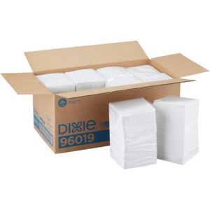 georgia-pacific dixie 1-ply beverage napkin by pro , white, 1/4 fold, 96019, 500 napkins per pack, 8 packs per case, 4000ct