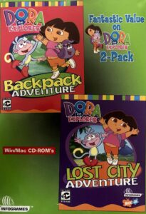 dora the explorer backpack adventure and lost city adventure 2 pack