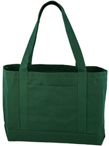 ensign peak daily tote with shoulder length handles and outside pocket