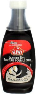 kiwi leather dye restorer | for shoes, boots, furniture, jacket, briefcase and more | black | includes sponge applicator