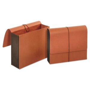 universal unv13090 1 section extra wide expanding wallet with elastic cord - letter size, redrope