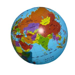 inflatable world globe 20"