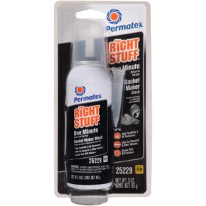 permatex 25229 the right stuff 1 minute black gasket maker, 3 oz.