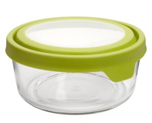 anchor hocking true seal food storage container, 7-cup, green