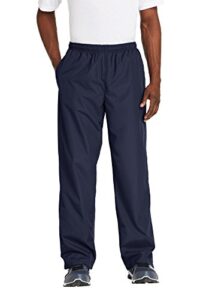 sport-tek men's wind pant m true navy