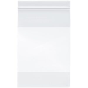 plymor 6" x 9" (pack of 100), 4 mil with white-block heavy duty zipper reclosable plastic bags