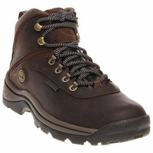 timberland womens white ledge mid hiking boot, dark brown, 8.5 us