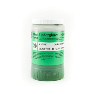 amaco velvet underglaze pint dark green