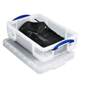 really useful plastic storage box 24.5 litre clear