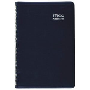 mead telephone & address book, large print, 700+ entries, 4-7/8" x 8", color selected for you, 1 count (tlmm0410)