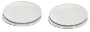 nordic ware microwave everyday dinner plates, set of 4, white, 10 inch