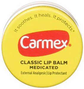 carmex classic lip balm medicated, 0.25 ounce (pack of 12)