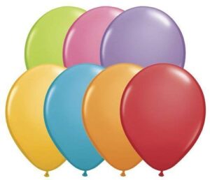 qualatex 11" round balloons, festive assortment - pack of 100