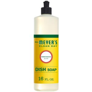 mrs. meyers clean day liquid dishwashing soap, honeysuckle, 16 oz 1 pack