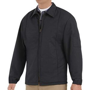 red kap men's perma-lined panel jacket, black, 6x-large