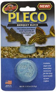 zoo med laboratories azmbb8 pleco banquet block black 0.45 ounce (pack of 1)