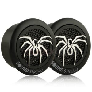 soundstream tws.3n 110 watts 1-inch pei dome 4 ohm tweeters,black and silver