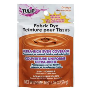 tulip permanent fabric dye powder, orange