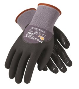 g-tek maxiflex endurance 34-845 seamless knit coated gloves (large)