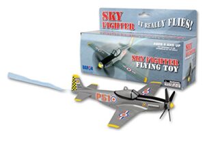 daron sky fighter flying toy on a string , grey