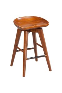 boraam bali counter height swivel stool, 24-inch, walnut