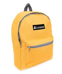 everest basic backpack, yellow, one size