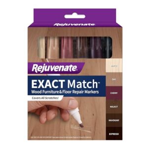 rejuvenate wood furniture & floor repair markers, touch-up markers fills in scratches, maple oak cherry walnut mahogany espresso